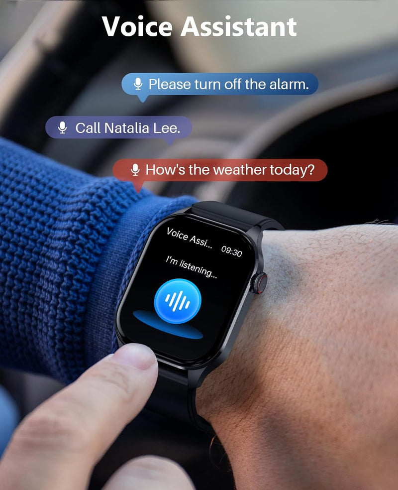 T98 Smart Watch for Men Women, Infrared True Blood Oxygen Monitor, 2.0